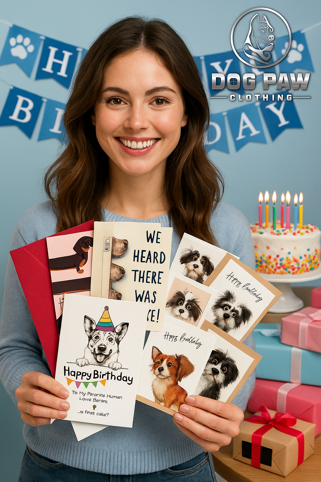 Dog Themed Greeting Cards – Dog Paw Clothing